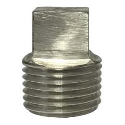 1/8 1000#/3000# T-304 Barstock Square Head Plug - Stainless Steel ...
