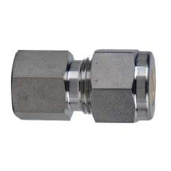 Stainless Steel 1 Tube x 1 Female National Pipe Thread Straight Adapter ...